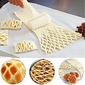 Dough Lattice Craft Roller Cutter Small Baking Tool Cookie Pie Pizza Bread Pastry