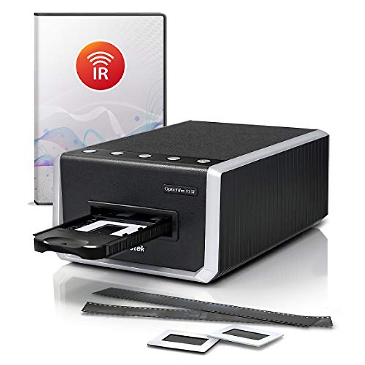 Plustek OpticFilm 135i - Automatic Film & Slide Scanner, Batch converts 35mm Slides & Film Negatives, Support 3rd Party Editing Software Export, Max. 7200 dpi