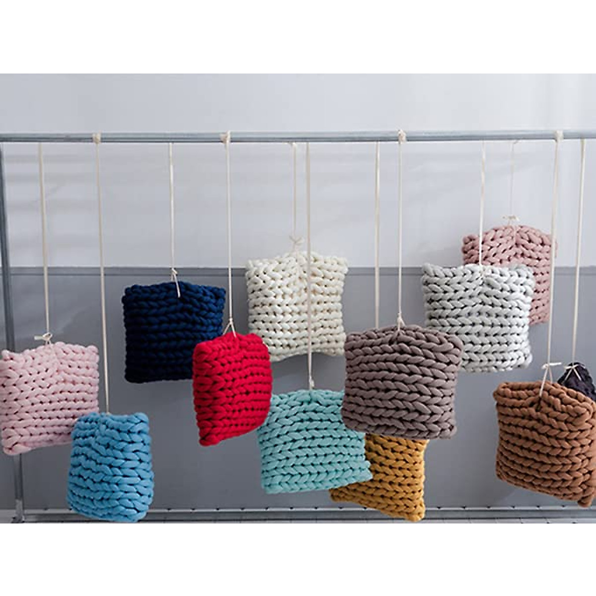 Chunky Cotton Yarn for Arm Knitting Crochet Super Saver Jumbo Giant Bulky Premier Yarn for Making Pets House Blanket