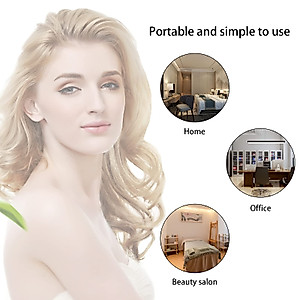 Electrode Wand Glass Tube Handheld Spare Parts for Hi Frequency Instrument Elitzia ETJX006AS (Orange Mushroom)