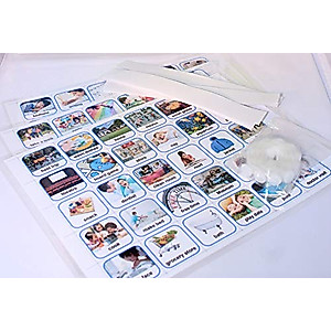 90 Real Life Photos Picture Cards & 3 Home, School, & On The Go Chart -Great for Children’s Daily Routine, Chores & Responsibilities -Promotes Great Behavior & Independence (Consumer Needs to Cut)