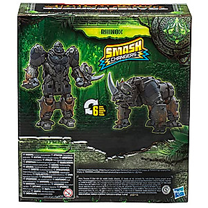 Transformers Toys Rise of The Beasts Movie, Smash Changer Rhinox Converting Action Figure for Ages 6 and up, 9-inch