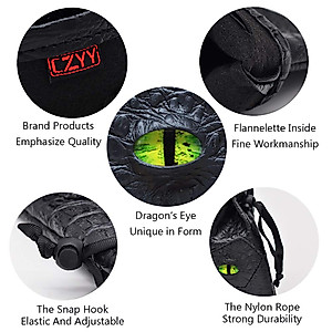 CZYY Drawstring Bag PU Leather Dice Pouch Perfect for RPG, D&D, Game (Green)