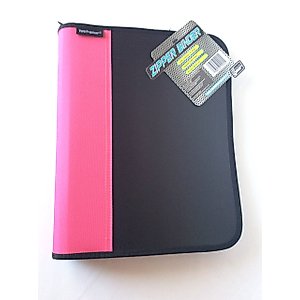 Tech Gear 1.5' 3 Ring Zipper Binder (Pink)