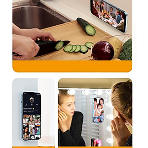 SALEX Compatible with Magsafe Car Mount for Dashboard, Wall, Fridge, Truck, Mirror 2 Pack. Stick On Magnetic Phone Mount for iPhone 15 14 Plus 13 Pro Max 12 Mini. Flat Magnet Dash Phone Holder