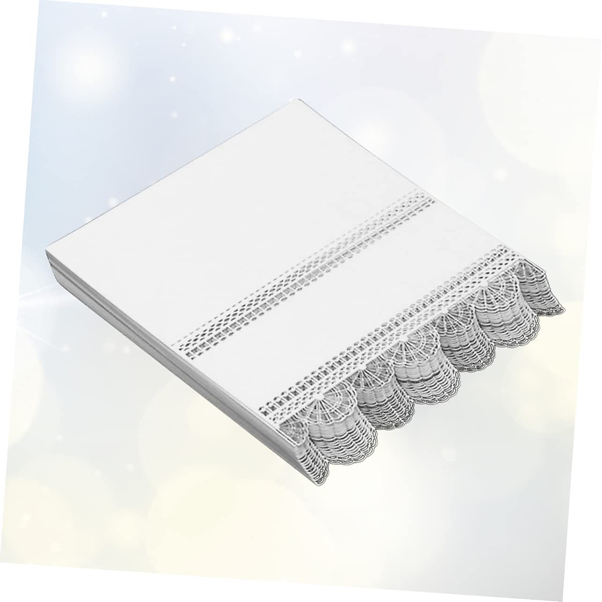 MERRYHAPY 50pcs Table Tent Cards Blank Cards Hollow Out Wedding Invitation Wedding Table Name Party Place Name Greetings Place Cards Table Place Pretty White Reception Table