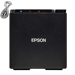 Epson TM-M10-002 Thermal Wired POS Receipt Printer, Black - USB Connectivity - 150mm/s, 203 dpi, 2.26" Label Width, Auto-Cutter, Monochrome