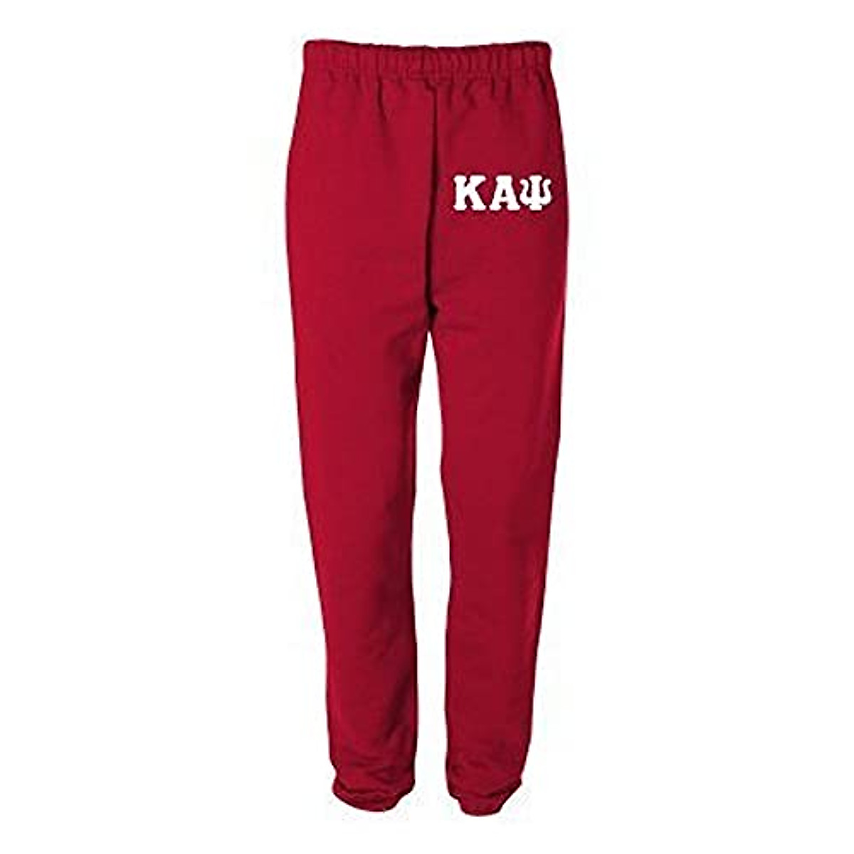 Kappa Alpha Psi Greek Lettered Thigh Sweatpants X-Large Red