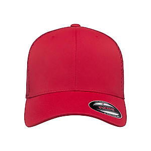 The Hat Pros | Flexfit Ultrafibre Airmesh Fitted Cap (as1, Alpha, l, x_l, Red)