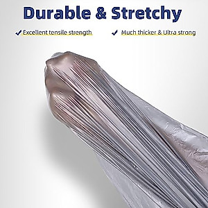 Trash Bags, Drawstring, 45 Count 8 Gallon Trash Bags/Garbage Bags, Wastebasket Liners for Bathroom Bedroom Office Trash Can