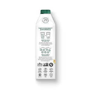 Elmhurst 1925 Milked Walnuts Unsweetened Walnut Milk, Dairy Free, Vegan, 32 Ounce (Pack of 6)