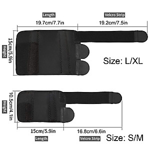 Dog Canine Front Leg Brace Wrap, Pair of Dog Leg Compression Sleeve Brace Wrap with Metal Strips Protects Wounds Brace Heals and Prevents Injuries & Sprains Helps Arthritis L/XL