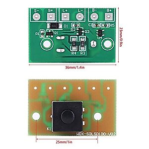 Three-Levels Switch Circuit Board with Switch Clear Connection Solar Lamp Controller Module Industrial for 3.7V Battery
