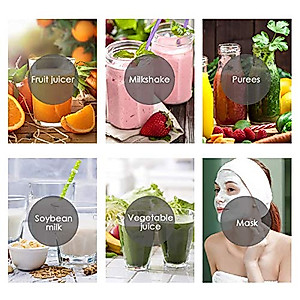 Portable Blender, Personal Size Blender USB Rechargeable with 6 Blades for Juice Crushed Ice Smoothies and Shakes, Mini Blender with 13oz Jucie Cup for Sports,Travel,Gym,home and Outdoors