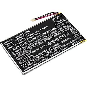 Replacement Battery for Autel MaxiSys Mini, MS905, MS906, MaxiSys Mini, MS905, MS906, fits Part No MLP5070111, 3.7V 5000mAh / 18.50Wh