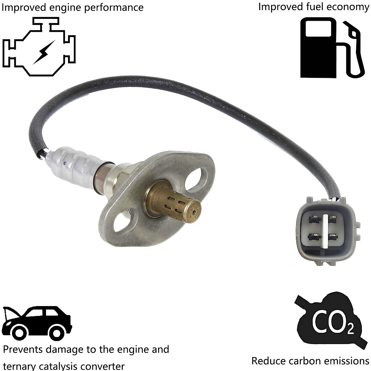 Dropwater Downstream O2 Oxygen Sensor Replacement for Lexus 2003-1999 Rx300 3L,Replaces#234-4215