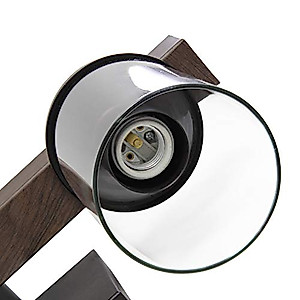 Elegant Designs VT1009-BWN Industrial Rustic Lantern Restored Wood Look 3 Light Bath Vanity, Brown