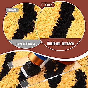 Shearing Guide for Carpet Trimmer to Keep Your Rug Surface Uniform Solid Wood Acrylic Shearing Guide for Rug Tufting Suitable for Carpet Trimmer Only, Excluding Carpet Trimmer (Brown)