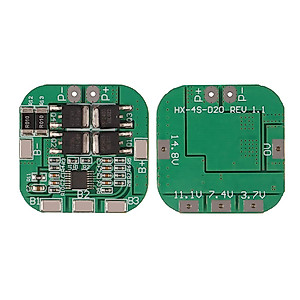 ACEIRMC 3pcs 4S 20A 14.8V Li-ion Lithium 18650 Battery BMS PCM Protection PCB Board Module 16.8V Overcharge Over Discharge Short Circuit Protection