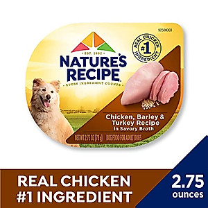 Nature's Recipe Wet Dog Food, Chicken & Turkey in Broth Recipe, 2.75 Ounce Cup (Pack of 12)