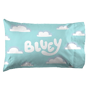 Jay Franco Bluey & Bingo Full Size Sheet Set - 4 Piece Set Super Soft and Cozy Kid’s Bedding - Fade Resistant Microfiber Sheets (Official Bluey Product)