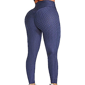 JGS1996 Womens Hidden Scrunch Butt Lifting Workout Leggings High Waist Tummy Control Booty Lift Gym Yoga Pants Tights