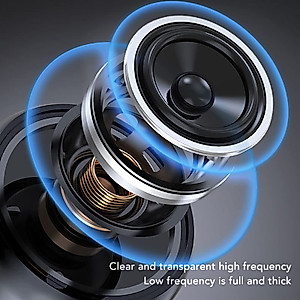 Septpenta Neckband Bluetooth Speaker, Stereo Neckband Speaker Bluetooth Wireless, Wearable Speaker, Built-in 3W x 2 Speaker System, Noise-Canceling Microphone, for Home, Sports and Outdoors