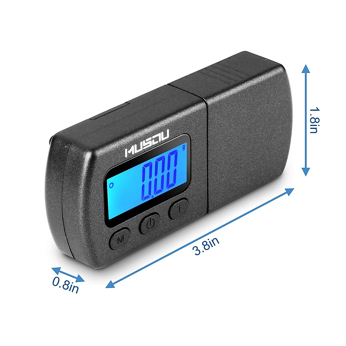 Hdiwousp Digital Turntable Stylus Force Scale Gauge 0.01g Blue LCD Backlight,Tracking Force Pressure Gauge/Scale for Tonearm Phono Cartridge
