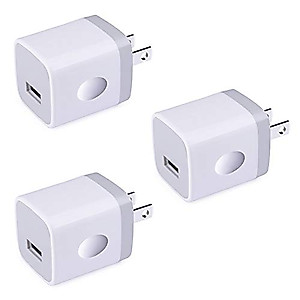 Charging Block, GiGreen 1A USB Wall Charger 3 Pack Single Port Charging Cube Plug Power Adapter Compatible iPhone 14 13 Pro Max 12 11 XS 8 6S SE,Samsung S22+ S21 FE A13 5G S10 S9 S8 A53 A32 A03s,Moto