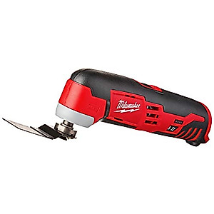 Milwaukee 2426-20 M12 12 Volt Redlithium Ion 20,000 OPM Variable Speed Cordless Multi Tool with Multi-Use Blade, Sanding Pad, and Multi-Grit Sanding Papers (Battery Not Included, Power Tool Only)