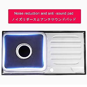 CcacHe Free Standing Kitchen Stainless Steel Utility Sink Set with Faucet for Laundry Room/Backyard/Garage Portable Outdoor Camping Sink Laundry Sink Dish Washing Station with Hose Hook Up