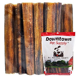Downtown Pet Supply USA Sourced 6", 3 Lb. Jumbo Bully Sticks for Large Dogs - Rawhide Free Dog Chews Long Lasting and Non-Splintering - Single Ingredient, Low Odor Bully Sticks for Medium Dogs
