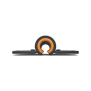 Isolate IT Lavalier Microphone Isolation Shield System with Sorbothane (Compatible with Rode SmartLav+, Black/Orange)
