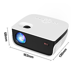 Outdoor Projector, Mini Projector with 100" Screen, 1080P and 240" Supported Movie Projector 7500 L Portable Home Video Projector Compatible with Smartphone/TV Stick/PS5/PC/Laptop