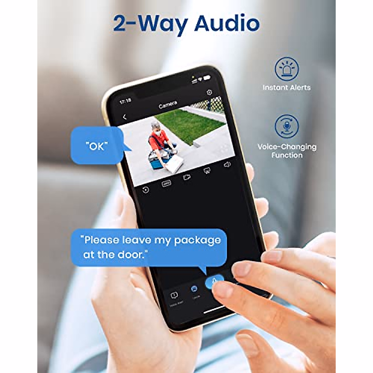 AOSU 2K Solar Security Cameras Wireless Outdoor, Solar Outdoor Camera for Home Security, WiFi Camera with Color Night Vision, PIR Human Detection, 2-Way Talk, IP66 Waterproof, Compatible with Alexa