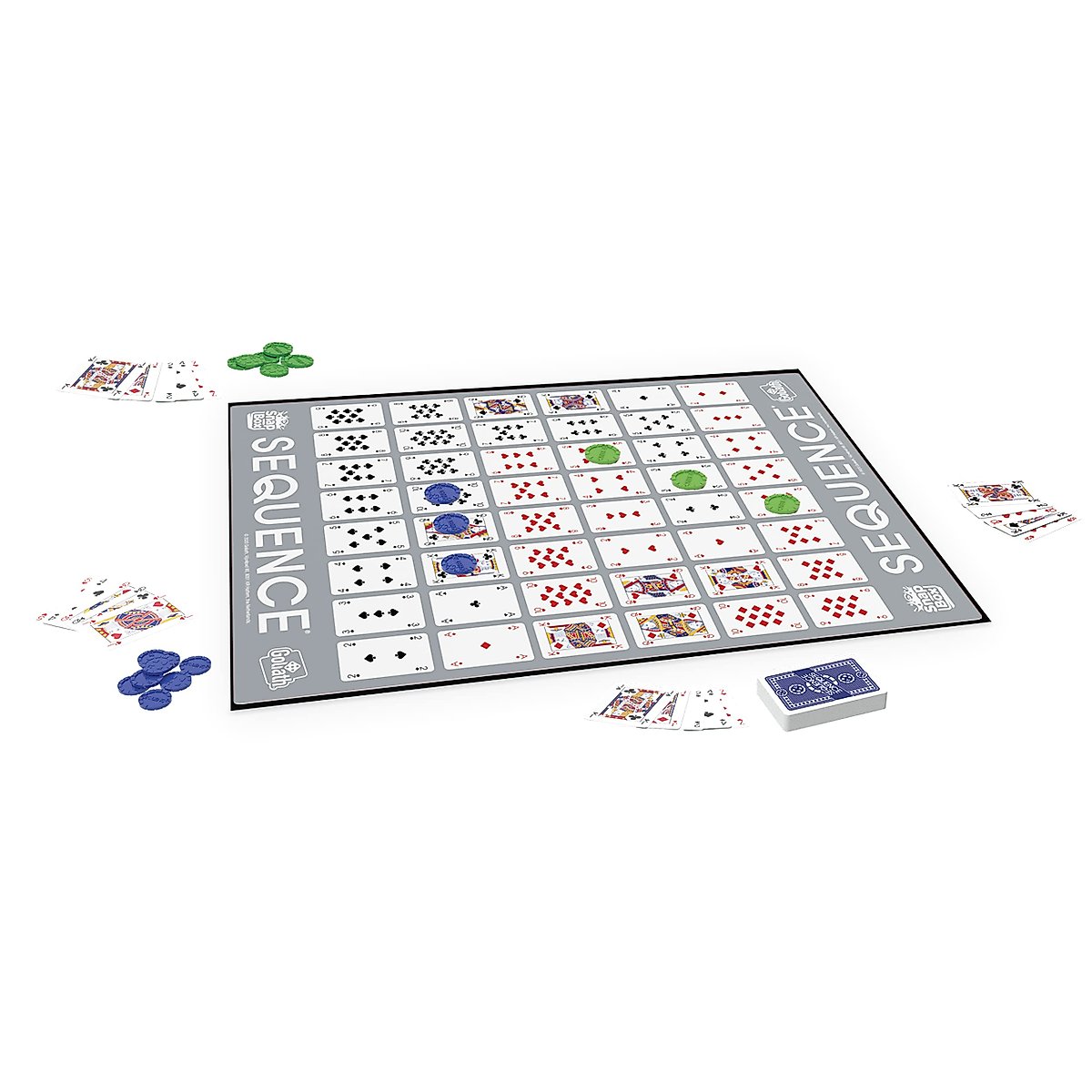 Sequence Snap Box - The Exciting Game of Strategy in A Compact Travel Case by Goliath, Multi Color