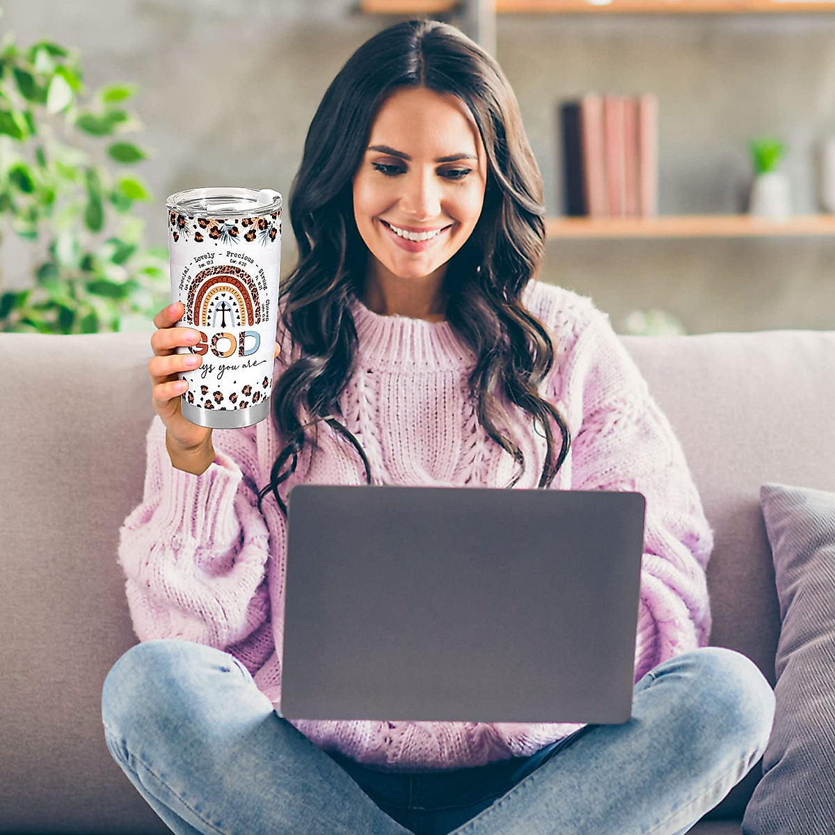 365fury Christian Gifts for Women - Religious Gifts For Women - Inspirational Gifts for Women - Birthday Gifts for Women, Mom, Friends- Religious Gifts - Christian Tumbler 20Oz - Religious Travel Mug