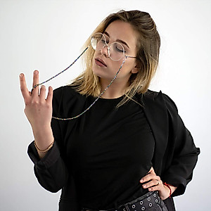 KAI Top Eyeglass Chain Sunglasses Chain Strap Holder Cord Fashion Glass Bead Mask Lanyard Face Mask Chain for Women Men