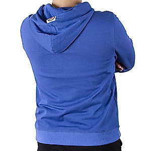 UrGarding EMF shielding pullover hoodie, Double layer of silver fabric for double radiation protection (Blue, X-Large)