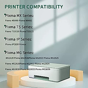 PFKink 245XL Black Ink Cartridge Replacement for Canon PG-245 PG-245XL PG 245 245XL 245 XL PG-243 Used in Canon PIXMA MX492 MX490 MG2920 MG2420 MG2520