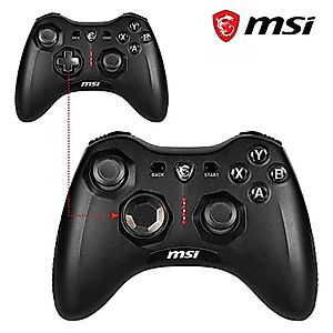 MSI Gaming Wired Dual Vibration Gaming Controller for PC and Android (Force GC20 V2)