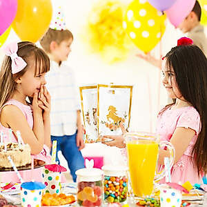 50Pcs Horse Party Favor Bags Gold Cowgirl Horse Party Bags Western Girl Sweet Goody Candy Treat Bags Horse Theme Party Decorations Plastic Gift Bag Birthday Snack Bag for Kids Birthday Party Supplies