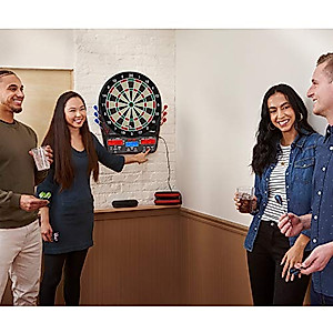 Viper 850 Electronic Dartboard, Ultra Bright Triple Score Display, 50 Games With 470 Scoring Variations, Regulation Size Target-Tested-Tough Segments Made From High Grade Nylon, Includes 6 Darts,Black