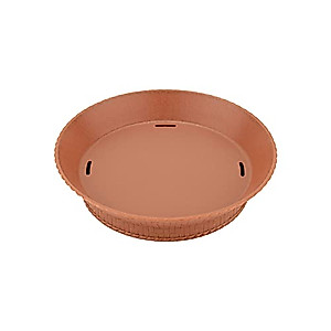 G.E.T. RB-892-TER Round Serving Basket with Base, 9", Terra Cotta (Set of 12)