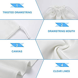 Beach Slippers Drawstring Storage Bag Canvas Printed Case Pouch for Travel Home Sports