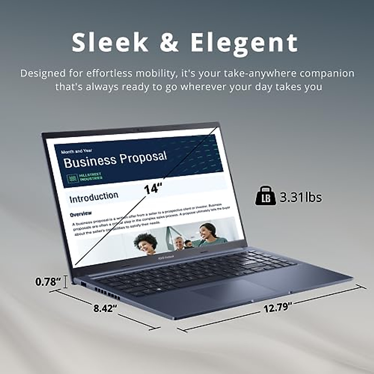 ASUS 2022 VivoBook 15 15.6" FHD Laptop, Intel Core i5-1240P, 16GB RAM, 512GB PCIe SSD, Intel Iris Xe Graphics, Backlit Keyboard, Fingerprint Reader, Wi-Fi 6, Win 11, Blue, 32GB Snowbell USB Card