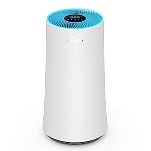 PURITIX Air Purifier with True HEPA, 23dB Quiet Desktop Home Air Purifiers with Timer, Child Lock for Smoke, Pet Dander