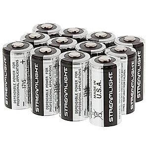 Streamlight 85177 CR123A Lithium Batteries, 12-Pack