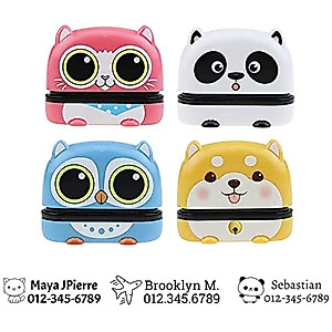 Name Stamp Clothing Kids,The Name Stamp for Clothes，Cartoon Pattern Style Name Stamp,Custom Name Stamp，4 Colors and 36 Cartoon Patterns