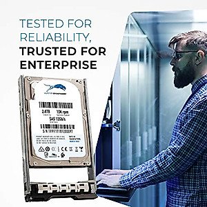 2.4TB 10K SAS 12Gb/s 2.5" HDD for Dell PowerEdge Servers | Enterprise Hard Drive in G13 Tray | Compatible with R630 R930 400-AUQX W9MNK 0W9MNK 400-AVBX 09F0N8 9F0N8
